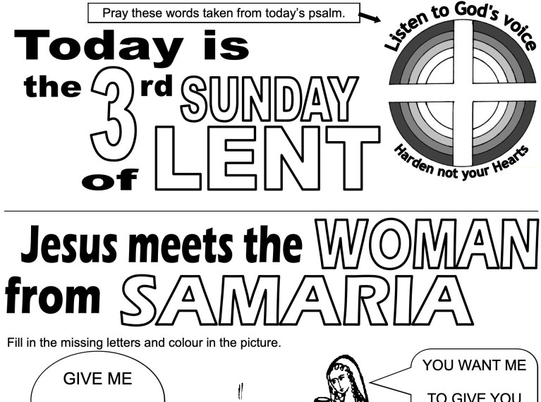 CHILDREN – 3rd Sunday of Lent (A) - The Word This Week