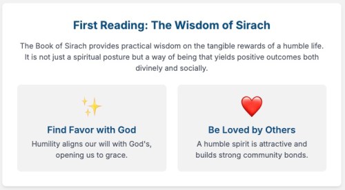 HOMILY STARTERS – 22nd Sunday of Year C - The Word This Week