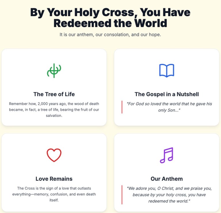 HOMILIES - Exaltation of the Holy Cross - The Word This Week